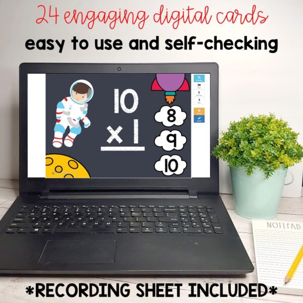 Basic Multiplication Fast Facts x1 Boom Cards™ - Crystal Mencia Scheidt