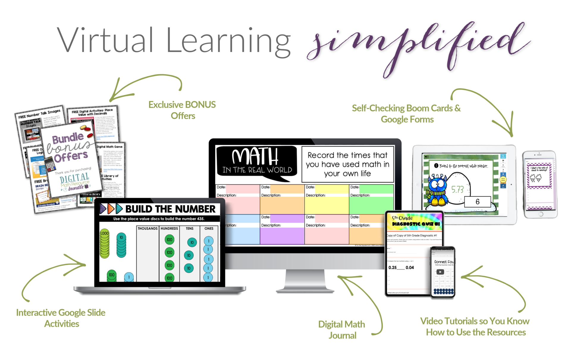 Digital Resource Bundle for Math Teachers - Crystal Mencia Scheidt