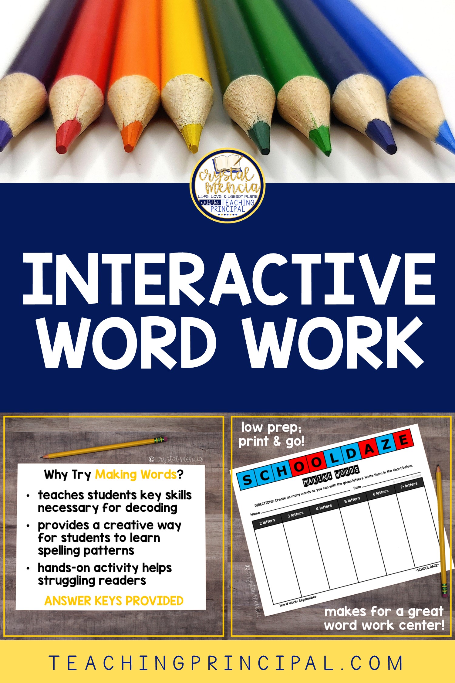 Five Reasons Students Love Making Words Activity Mats - Crystal Mencia ...