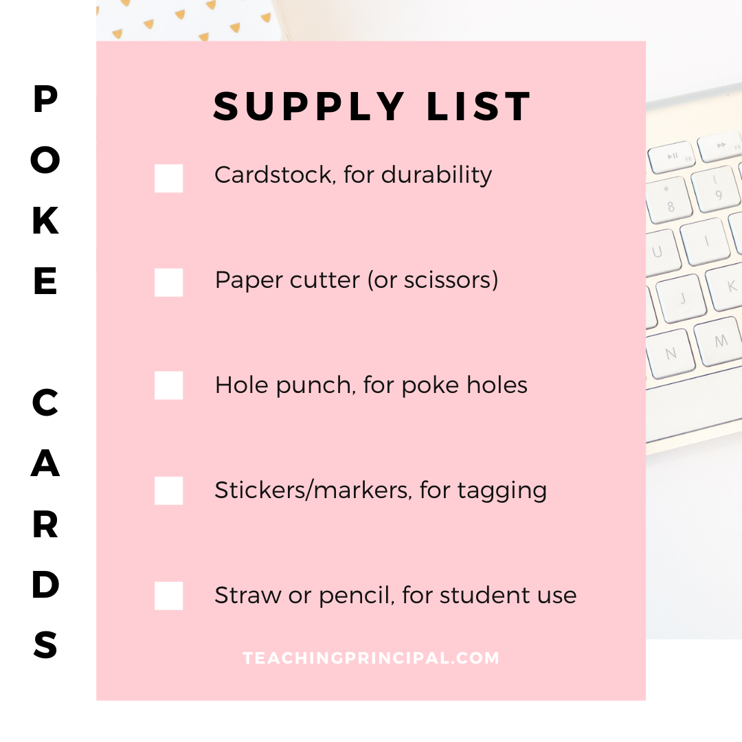 How to Create and Use Self-Checking Poke Cards - Crystal Mencia Scheidt