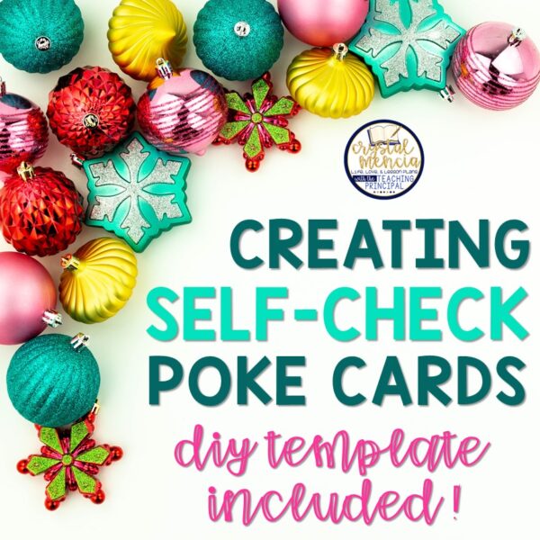 How to Create and Use Self-Checking Poke Cards - Crystal Mencia Scheidt