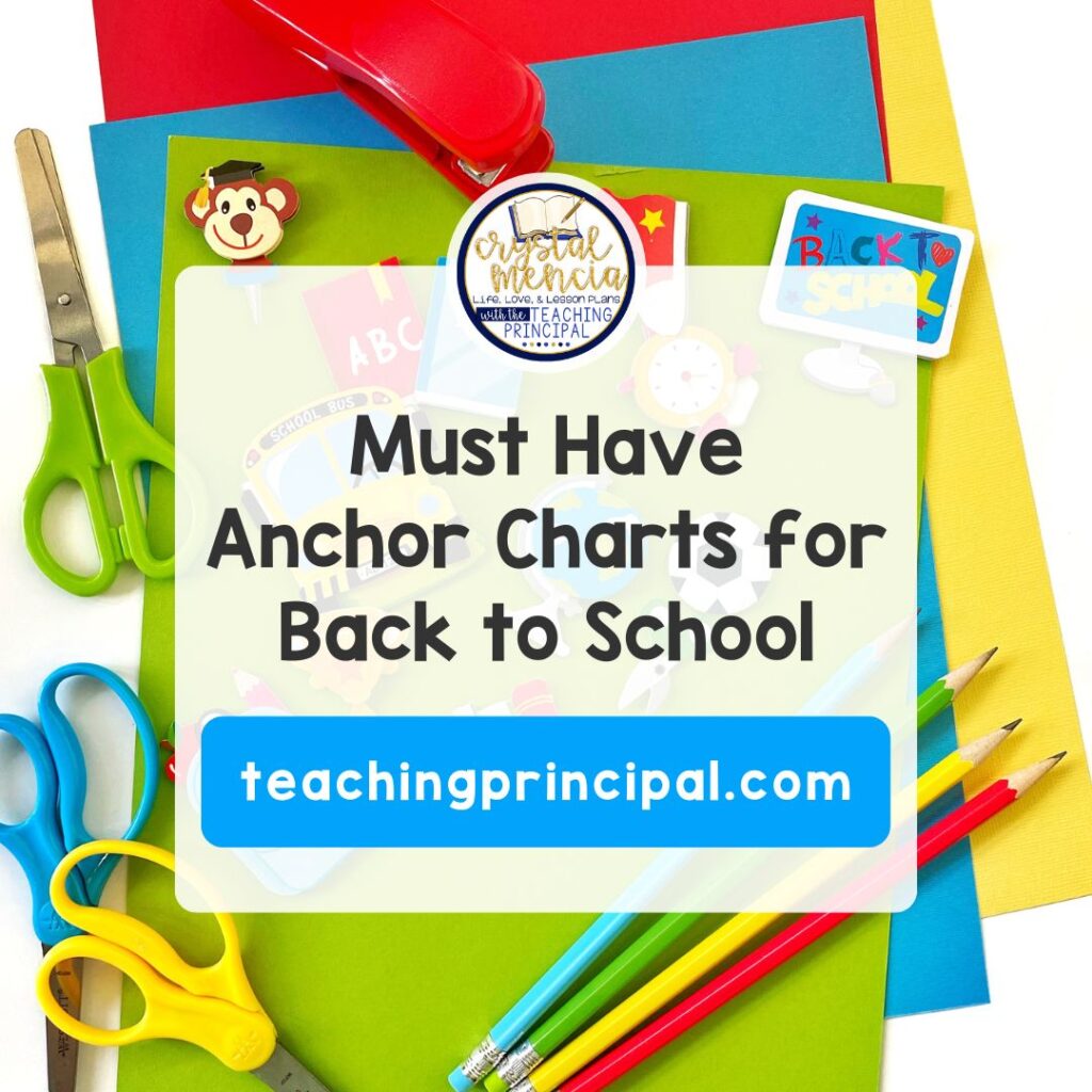 Essential Back-to-School Anchor Charts for a Strong Start - Crystal ...
